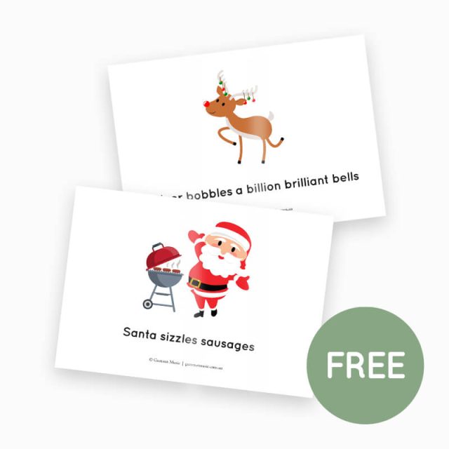 Christmas Tongue Twisters - FREE Download | Gumnut Music